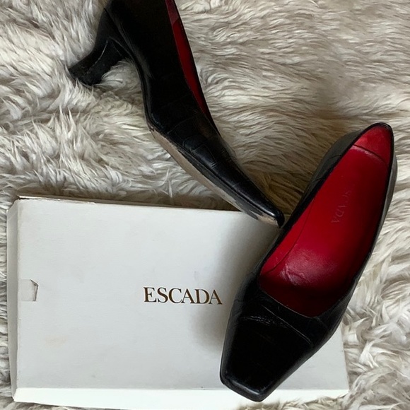 Escada | Shoes | Escada Croc Print Pump | Poshmark